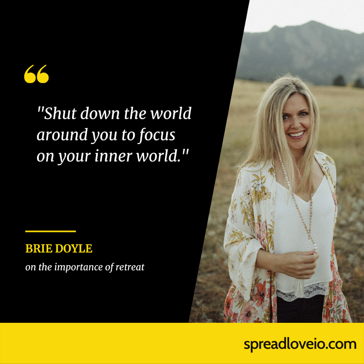 Making Friends With Yourself – Brie Doyle - SPREADLOVEIO